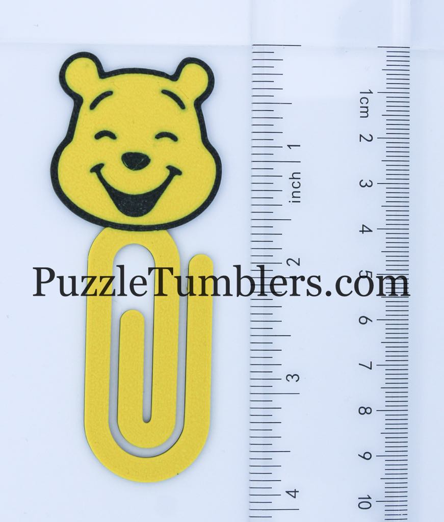 3D Printed Yellow Bear Paper Clip – Puzzle Tumblers