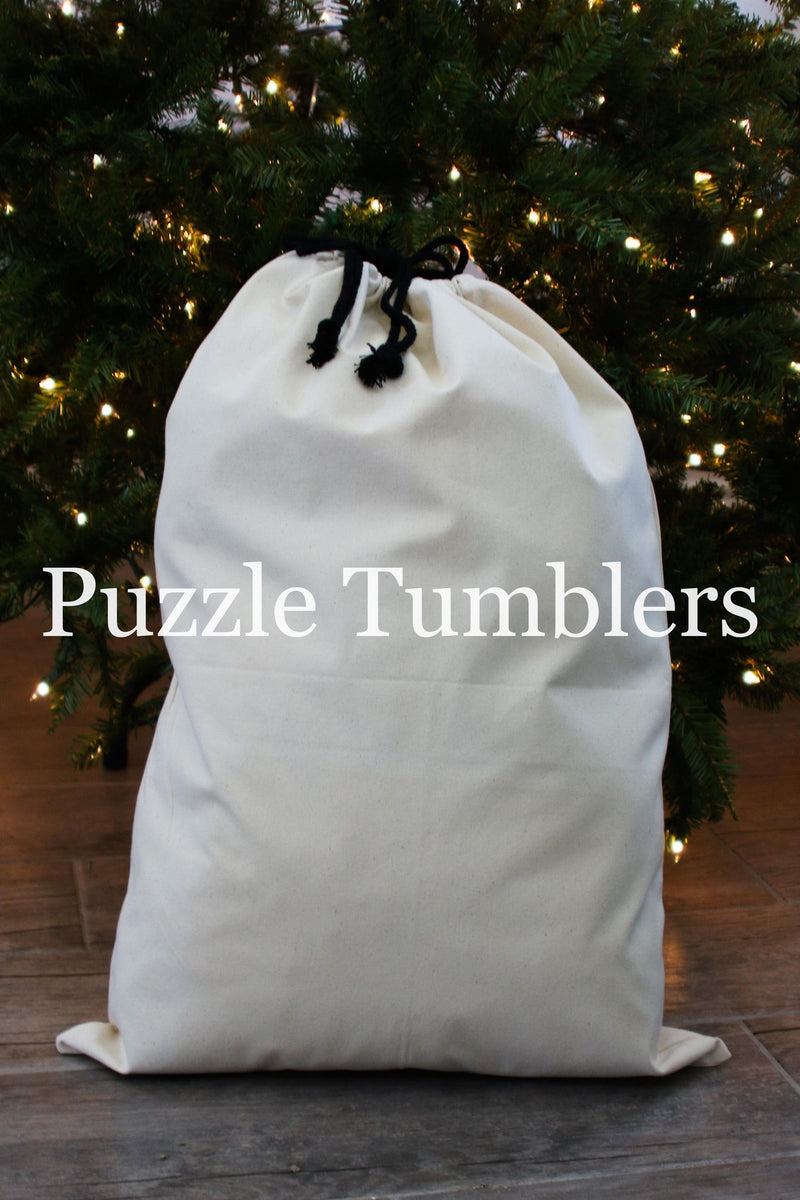 SANTA SACK BLANK - 100% COTTON/POLYESTER CANVAS CHRISTMAS GIFT BAG (BL ...