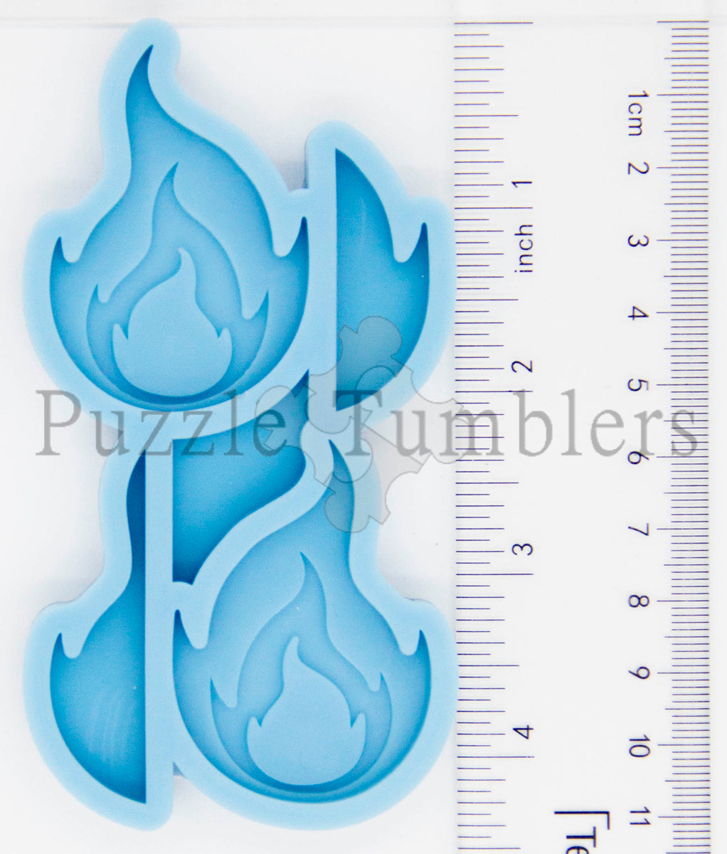 NEW - FLAME 2D STRAW TOPPER – Puzzle Tumblers