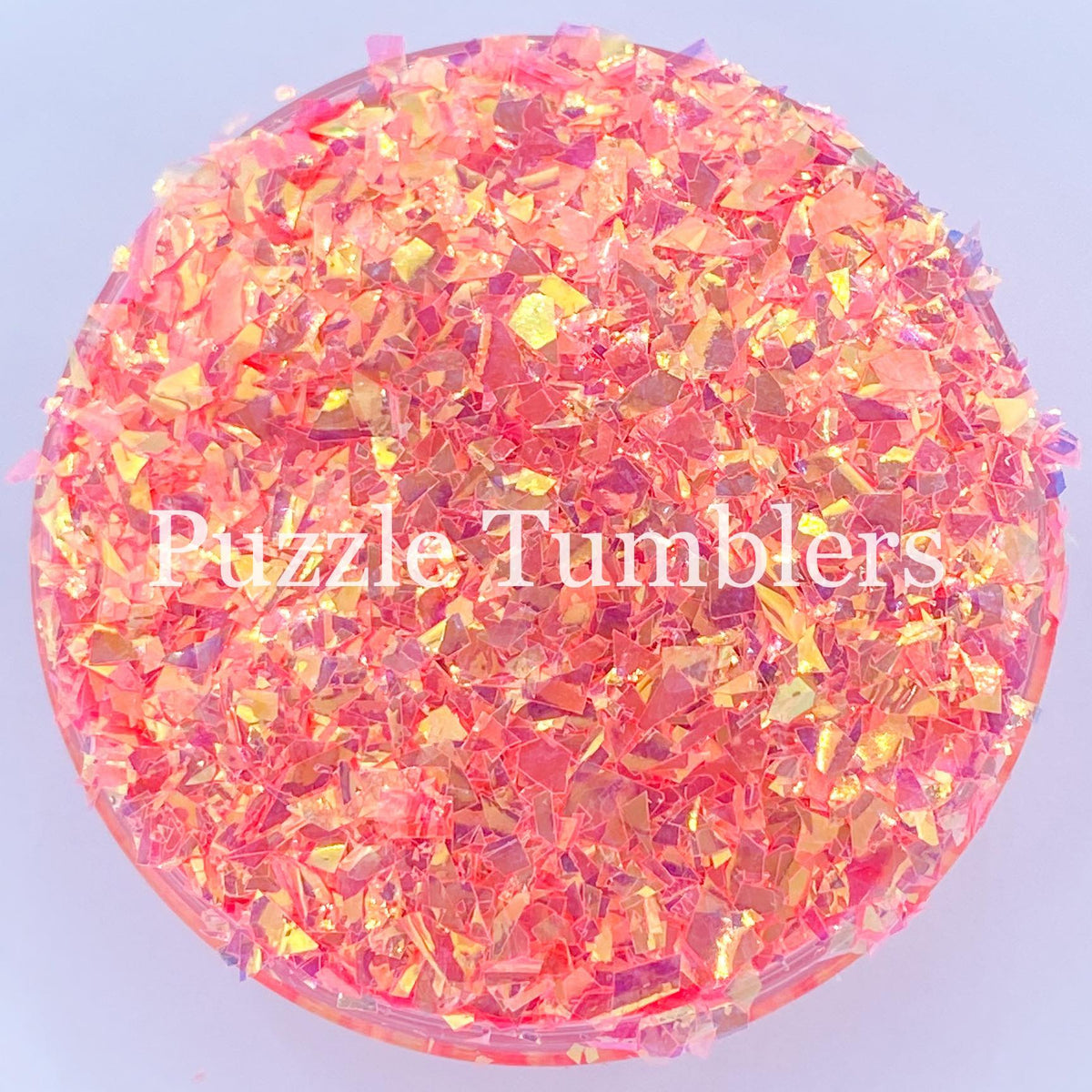 STRAWBERRY SUNRISE IRREGULAR CUT GLITTER – Puzzle Tumblers